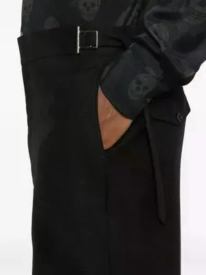 Alexander McQueen Buckle-fastening Straight Leg Trousers