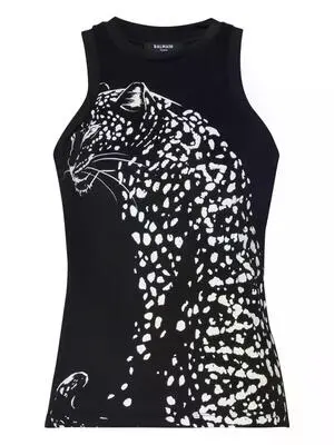 Balmain Animal Print Camis Tanks For Women