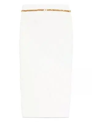 ELISABETTA FRANCHI Chain-Embellished Midi Skirt