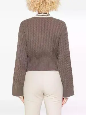 Brunello Cucinelli Cable-knit V-neck Sweater