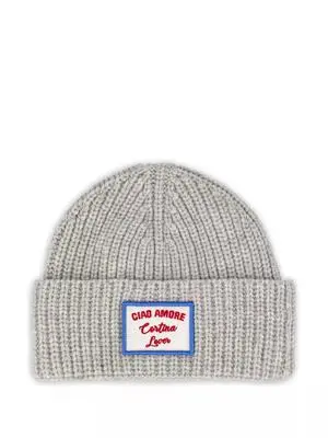 Giada Benincasa Ribbed-Knit Beanie Grey