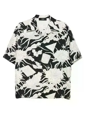 Amiri Floral-print Short-sleeved Shirt