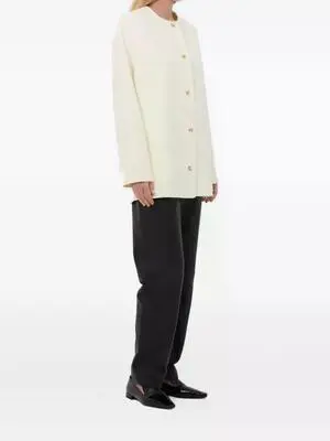 Loulou De Saison Draped Coat - White