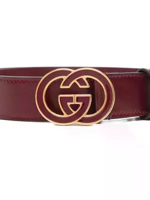 Gucci Signature Interlocking G Leather Belt
