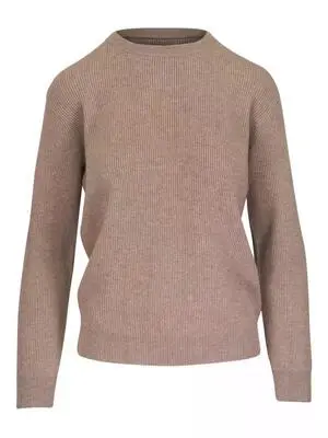 Brunello Cucinelli Ribbed Knit Sweater - Brown