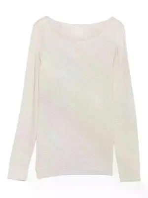 Majestic Filatures Long-sleeve Boat-neck Top - Neutrals