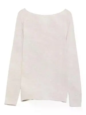 Majestic Filatures Long-sleeve Boat-neck Top - Neutrals