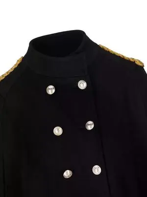 IL TABARRO Double-breasted Cape With Military-style Embellishments