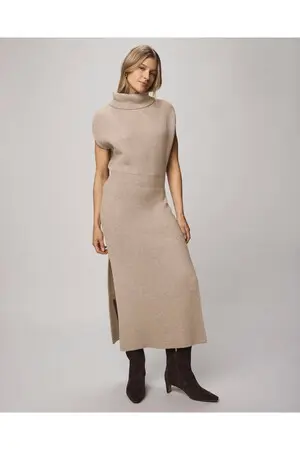 Splendid Cashblend Sweater Dress - Gold