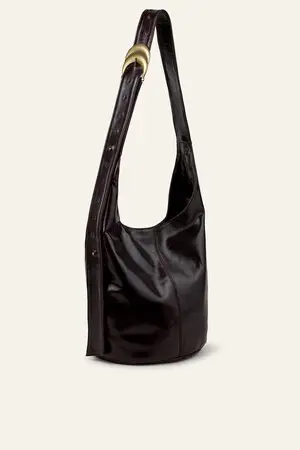 Ba&sh Youyou Leather Bucket Bag - Brown
