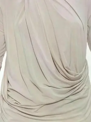 ENTIRE STUDIOS Draped Cowl-neck Top - Neutrals