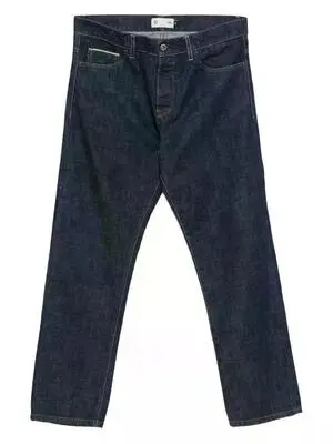 TRC Button-fly Straight Leg Jeans - Blue