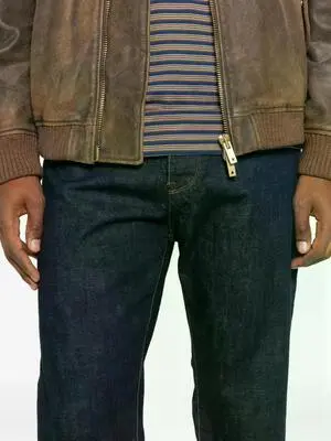TRC Button-fly Straight Leg Jeans
