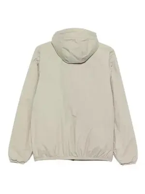 K-WAY Hooded Zip-front Jacket - Neutrals