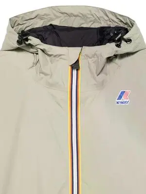 K-WAY Hooded Zip-front Jacket - Neutrals