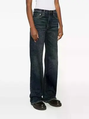 R13 High-waisted Wide Leg Jeans