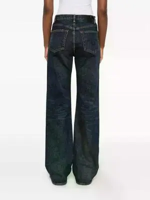 R13 High-waisted Wide Leg Jeans