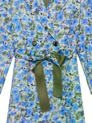 Malìparmi Floral-print Double-breasted Coat