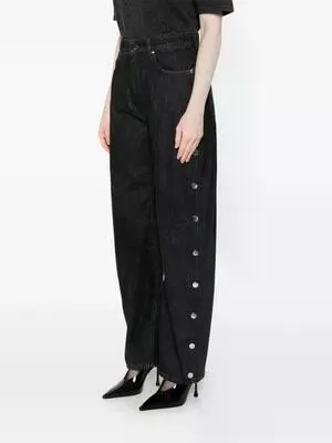Sportmax Galante Side-button Jeans - Black