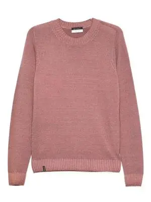 AROVESCIO Crew Neck Ribbed Sweater