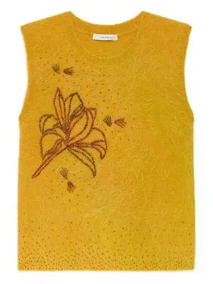 Malìparmi Flower-embellished Vest