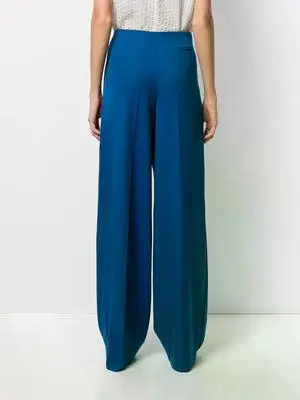 Nina Ricci Cotton Wide Leg Tailored Trousers