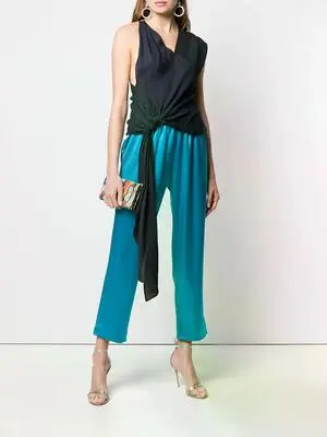 GIANLUCA CAPANNOLO Elastic Waist Trousers - Blue