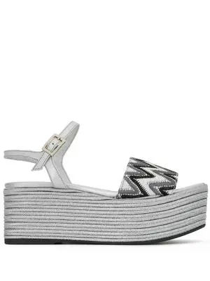 MADISON MAISON Leather Espadrille Wedges