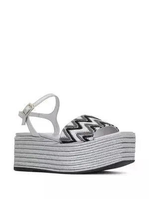 MADISON MAISON Leather Espadrille Wedges