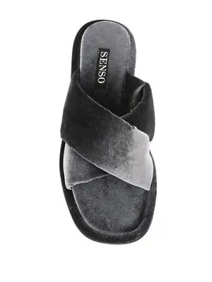 Senso Inka Velvet Slides - Grey