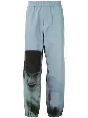 Undercover A Clockwork Orange Print Track Pants - Blue