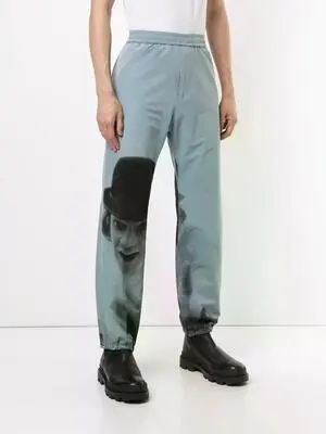 Undercover A Clockwork Orange Print Track Pants - Blue