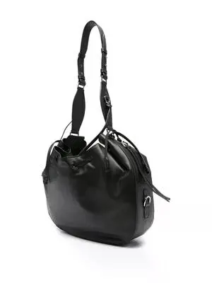 Isabel Marant Étoile Leather Drawstring Shoulder Bag - Black