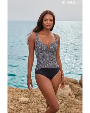 Miraclesuit Selenite Escape Layered One-piece Swimsuit
