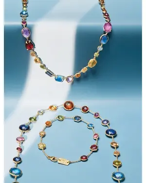 Ippolita 18k Yellow Rock Candy Gemstone Link Bracelet