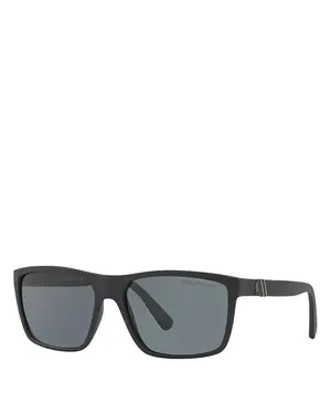 Polo Ralph Lauren Rectangle Sunglasses, 59mm - Matte Black