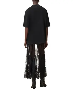 ALLSAINTS Arran Lace Maxi Skirt - Black