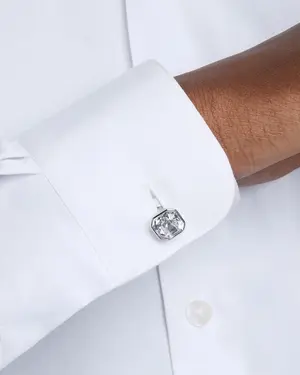 SWAROVSKI Millenia Octagon Cut Crystal Cufflinks