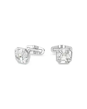 SWAROVSKI Millenia Octagon Cut Crystal Cufflinks Silver
