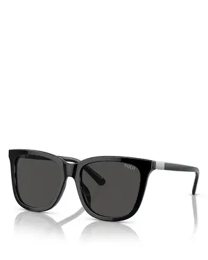 Polo Ralph Lauren Square Sunglasses 55mm - Shiny Black