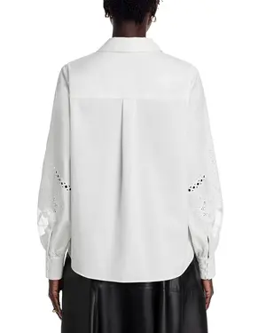 Kobi Halperin Calla Lace-sleeve Blouse