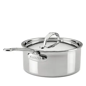 HESTAN Probond Luxe 3 Quart Professional Clad Stainless Steel Saucepan With Lid - Silver