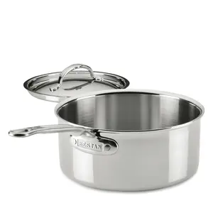HESTAN Probond Luxe 3 Quart Professional Clad Stainless Steel Saucepan With Lid