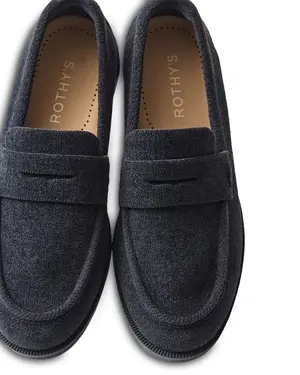 Rothy's Revelvet Penny Loafers - Black