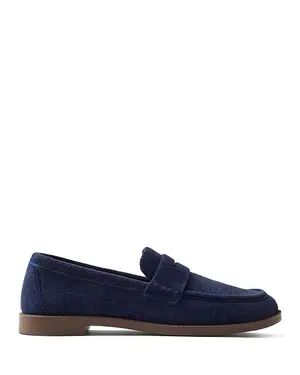 Rothy's Revelvet Penny Loafers - Navy