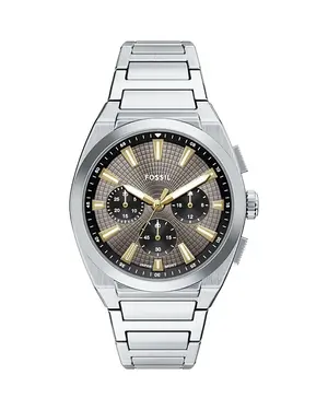 Fossil Everett Chronograph Black/silver