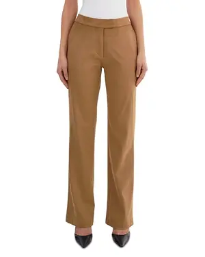 LAMARQUE High-rise Straight Leg Trousers