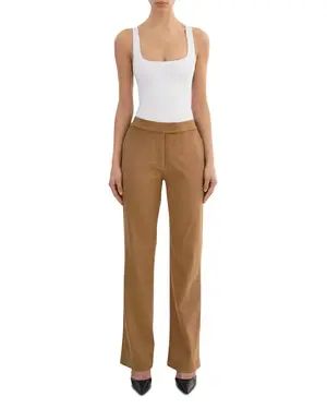 LAMARQUE High-rise Straight Leg Trousers