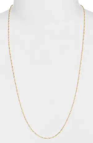 THE SIS KISS Skinny Twisty Chain Necklace