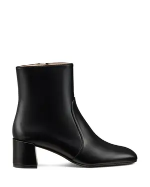 STUART WEITZMAN Maeve Zip Booties - Black